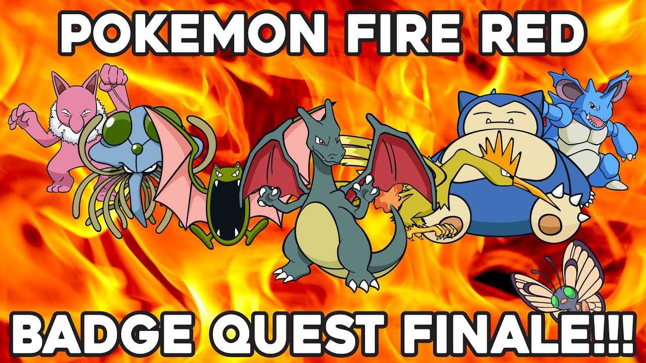 Pokemon Fire Red Shiny Badge Quest Finale! - YouTube
