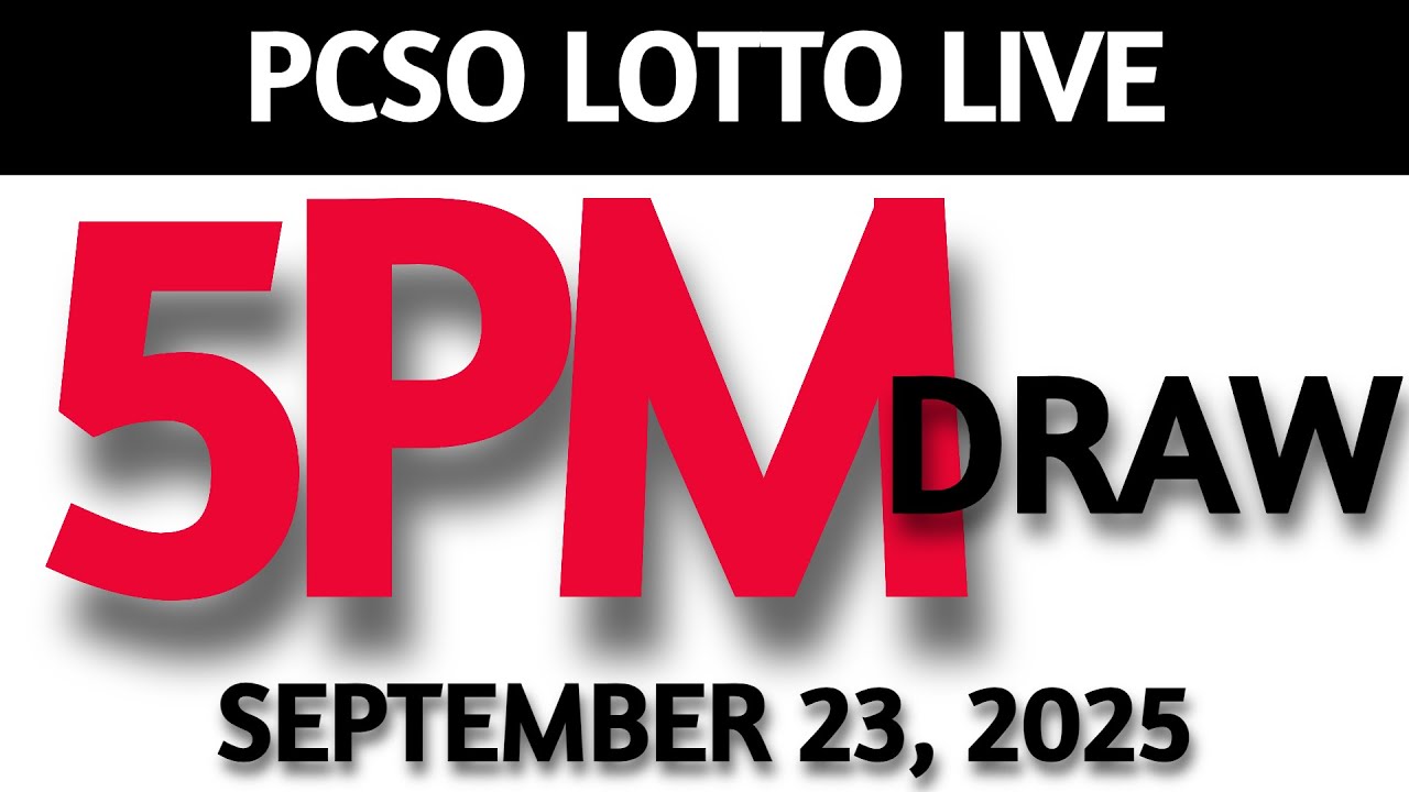Lotto Result Today 5pm Draw September 23, 2025 Swertres Ez2 PCSO LIVE ...