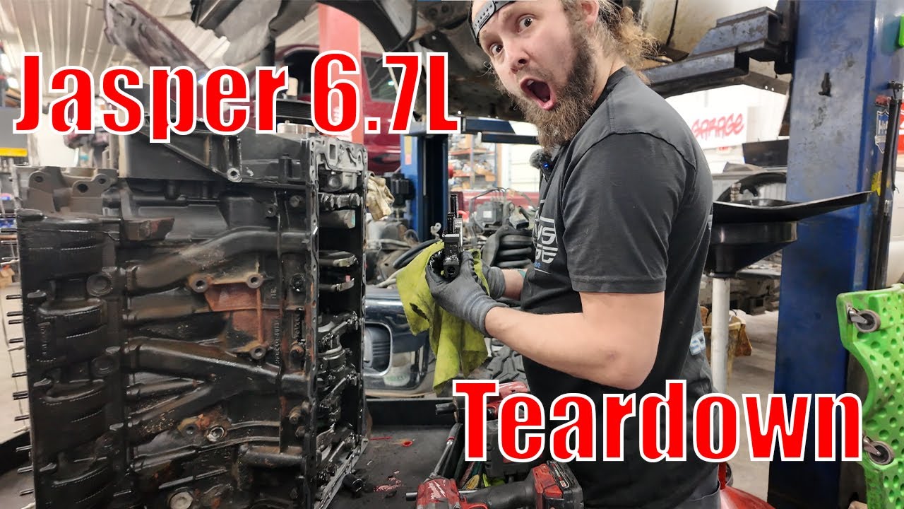 Tearing Down 6.7L Jasper Engine - YouTube