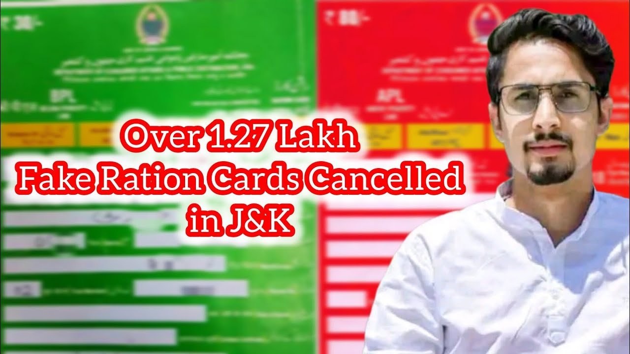 Over 1.27 Lakh Fake Ration Cards Cancelled in J&K - YouTube