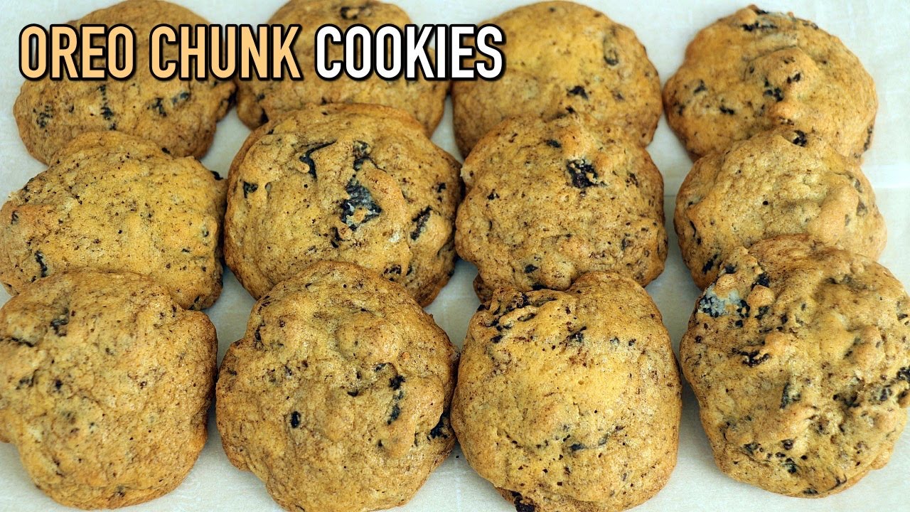 Oreo Chunk Cookies | How To Make Oreo Chunk Cream Cookies - YouTube