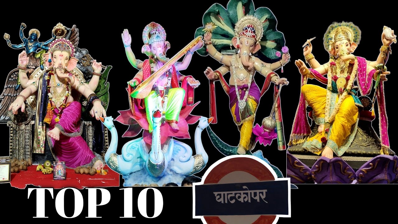 TOP 10 GANPATI OF GHATKOPAR - YouTube