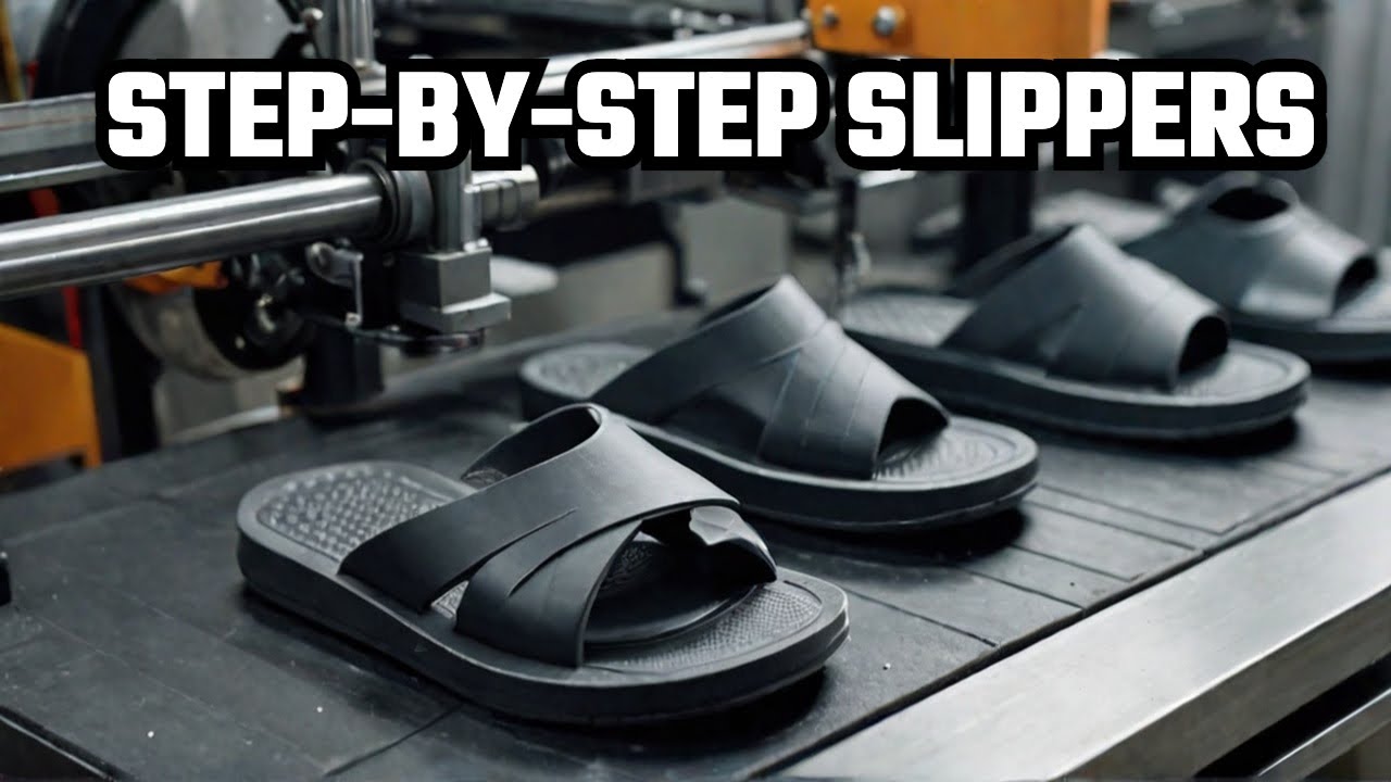 MAKING RUBBER SLIPPERS IN 2024 - Step by Step Factory Tour || The ...