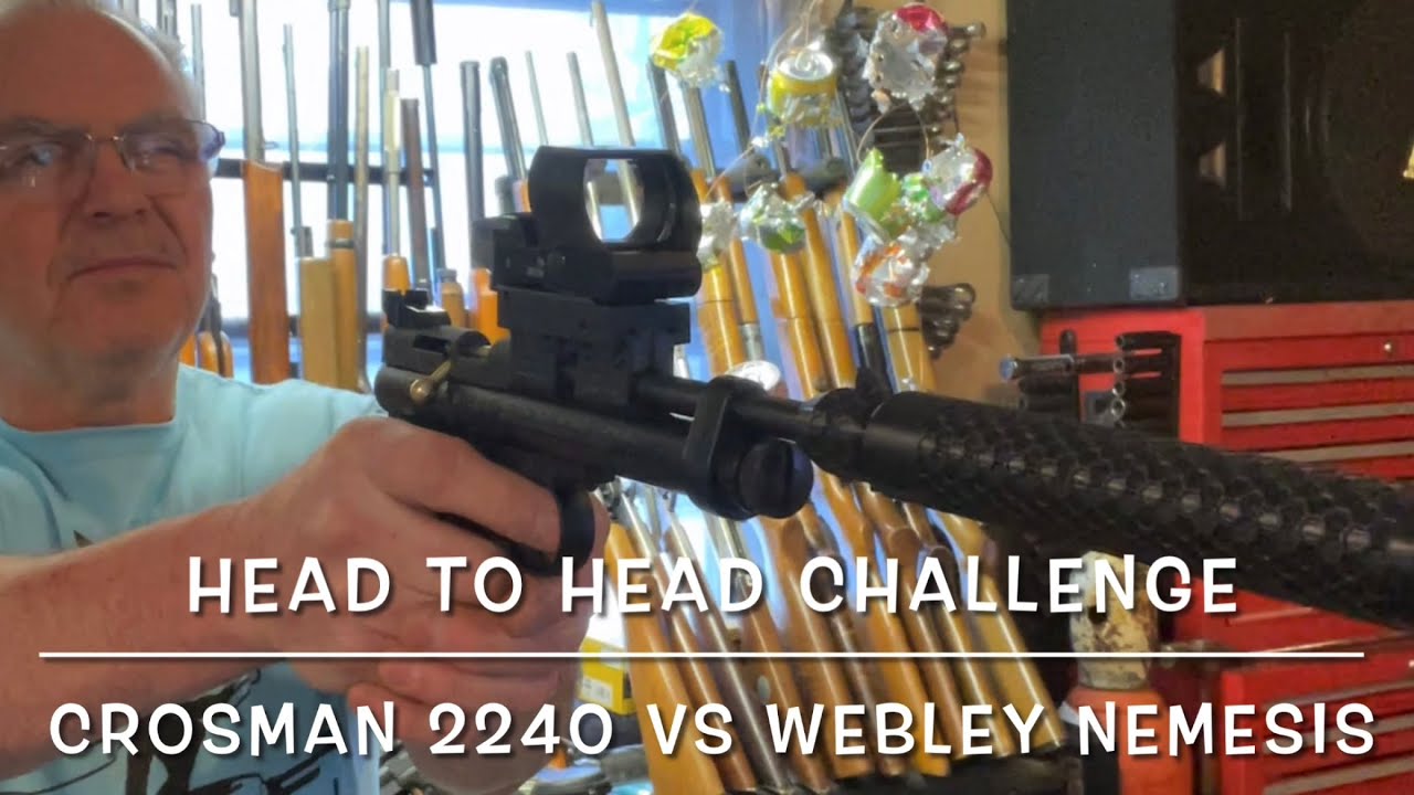 Head to head challenge: Crosman 2240 vs Webley Nemesis CO2 power FTW ...
