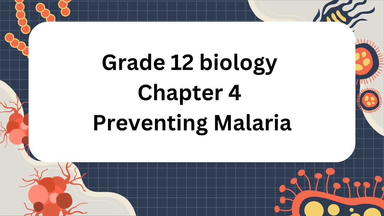 Grade 12 Biology Chapter (4) Malaria : Prevention of Malaria - YouTube