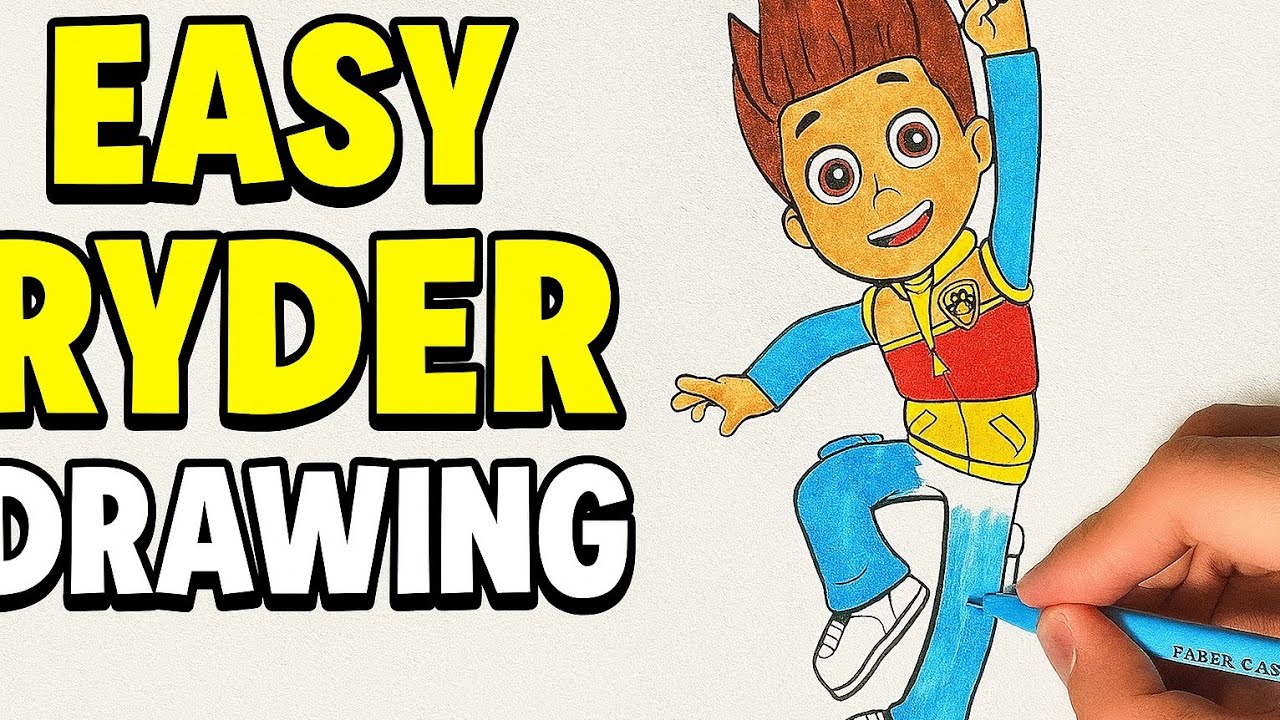 How to Draw Ryder "Paw Patrol" | Easy Drawing | Coloring Pages - YouTube