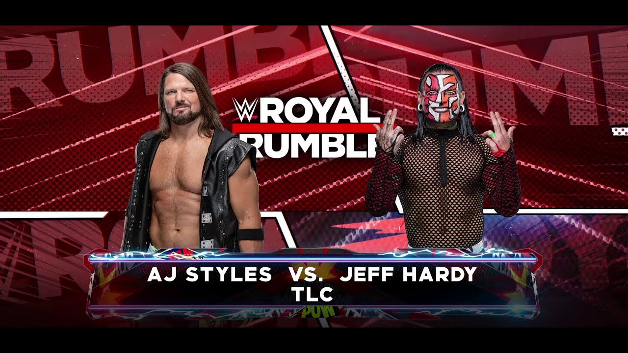 WWE 1 on 1 TLC Match Jeff Hardy vs A J Styles - YouTube