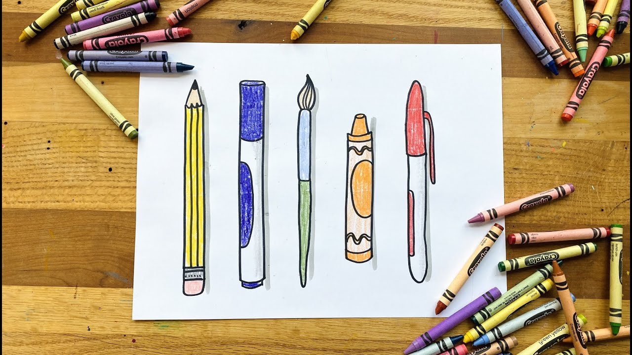 "Art Supplies" - COOL BEANS CLUB - Quick Draw Confidence Builder! - YouTube