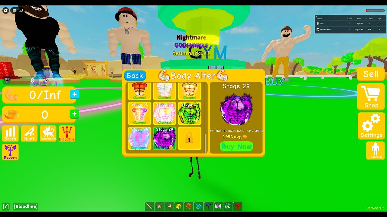 roblox no limit lifting simulator Stage 28!!! - YouTube