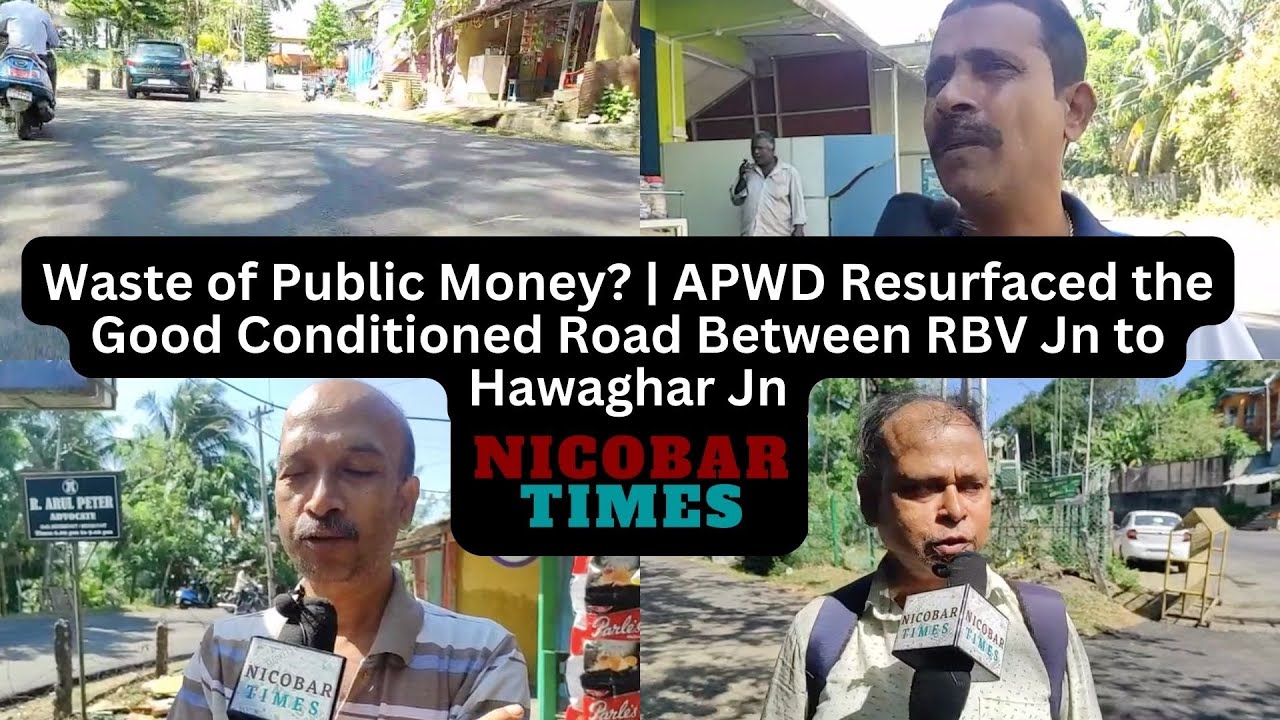 Waste of Public Money? | APWD Resurfaced the Good Conditioned Road ...