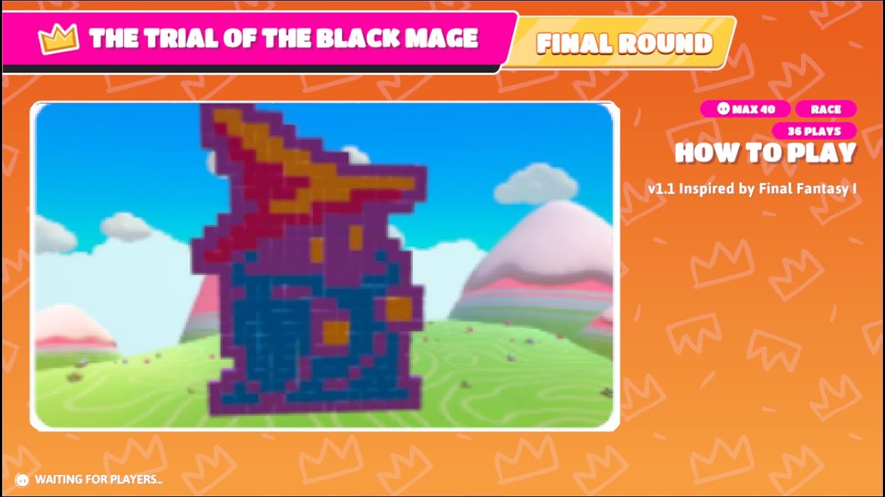 Fall Guys Creative - The Trial of the Black Mage (FF1 Pixel Art) - YouTube