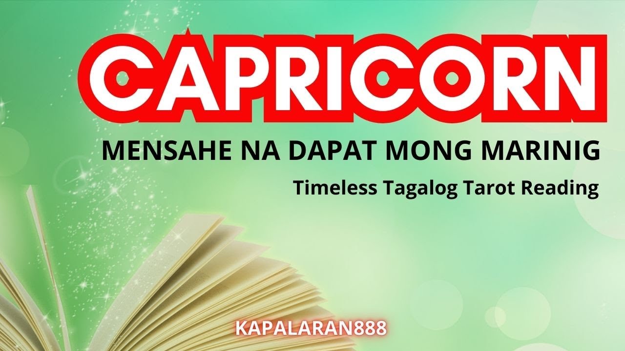 FOCUS KA SA HEALTH MO! ♑️ CAPRICORN MENSAHE NA KAILANGAN MONG MARINIG ...