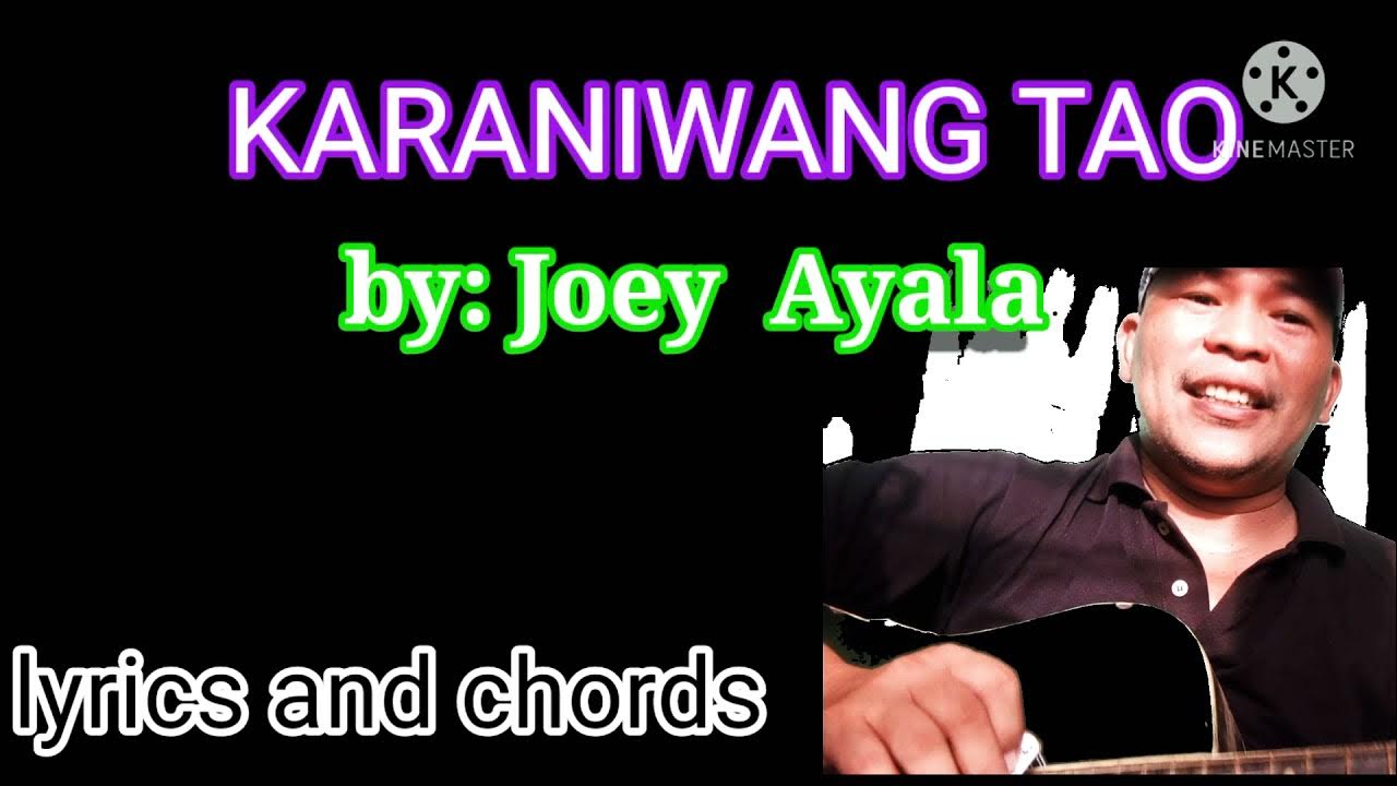 guitar tutorial "karaniwang tao" by joey ayala - YouTube