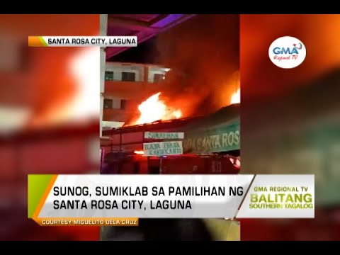 Balitang Southern Tagalog: Sunog sa Palengke - YouTube