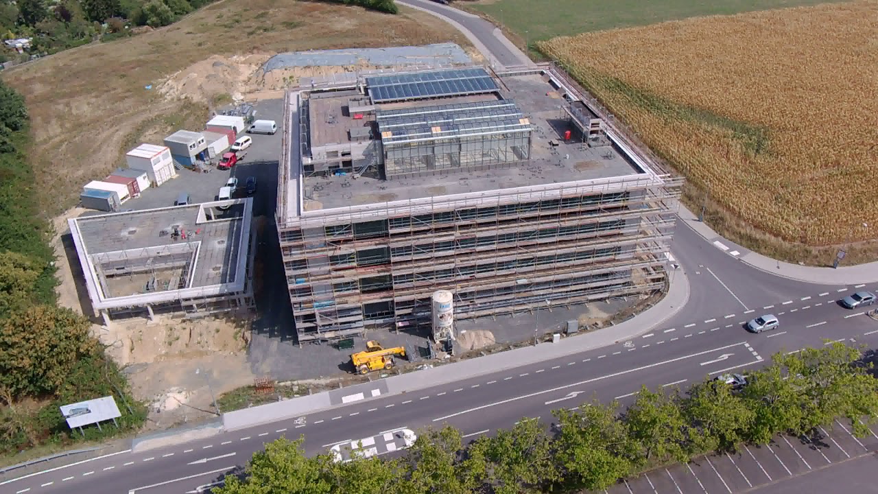 Neubau Fraunhofer IME Gießen 29-8-2018 - YouTube