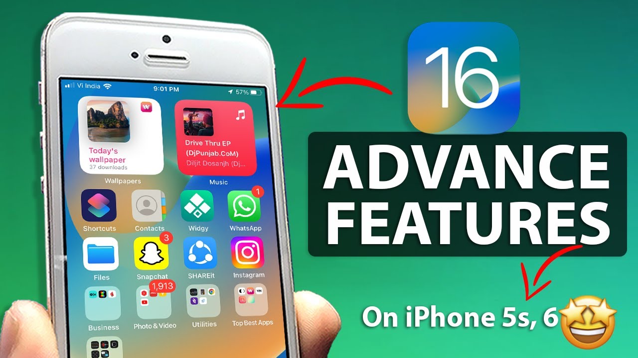 Using iOS 16 Advance Features on iPhone 5s, 6 - Widgets and Much More ...
