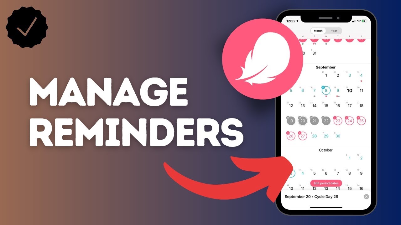 How to manage reminders on Flo? - YouTube