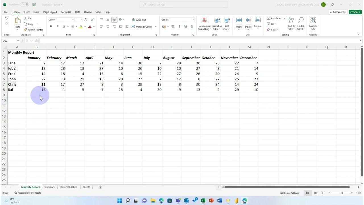 2 How to use basic formulas and formatting in Excel v1 - YouTube