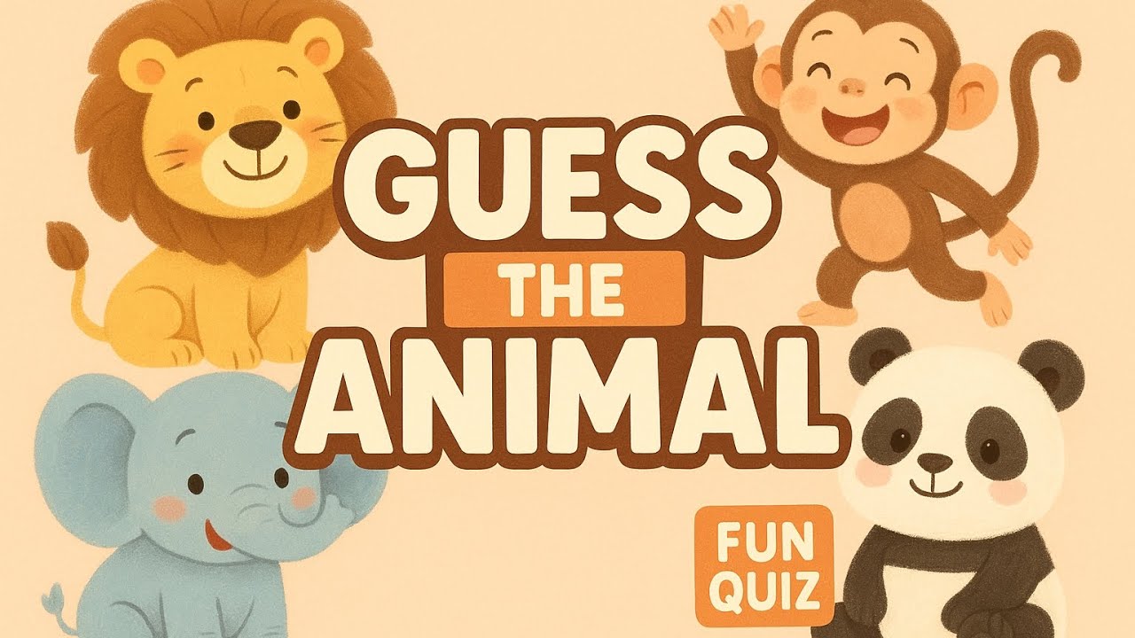 Guess the Animal 🐾 | Fun Animal Quiz for Kids!#AnimalQuiz - YouTube