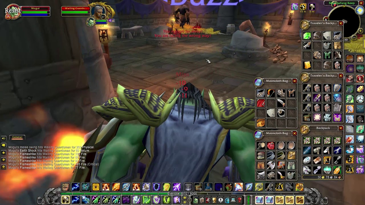 WoW Classic - Ele Shaman SFK aoe farm - YouTube