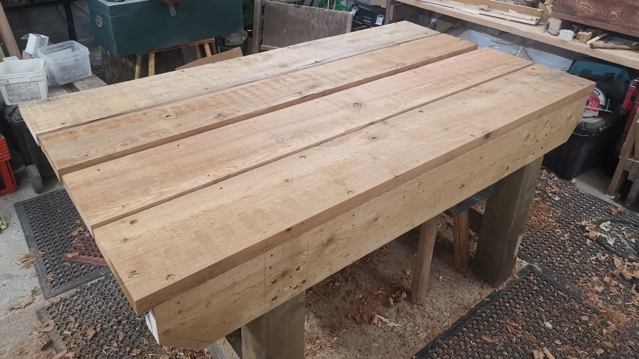 Building a double Nicholson workbench - Two English joiners benches ...