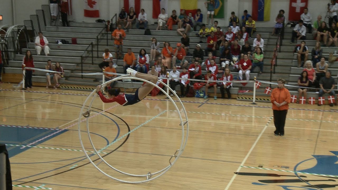 10th WC in Wheel Gymnastics Junior Woman straight line Final Kim Otten ...