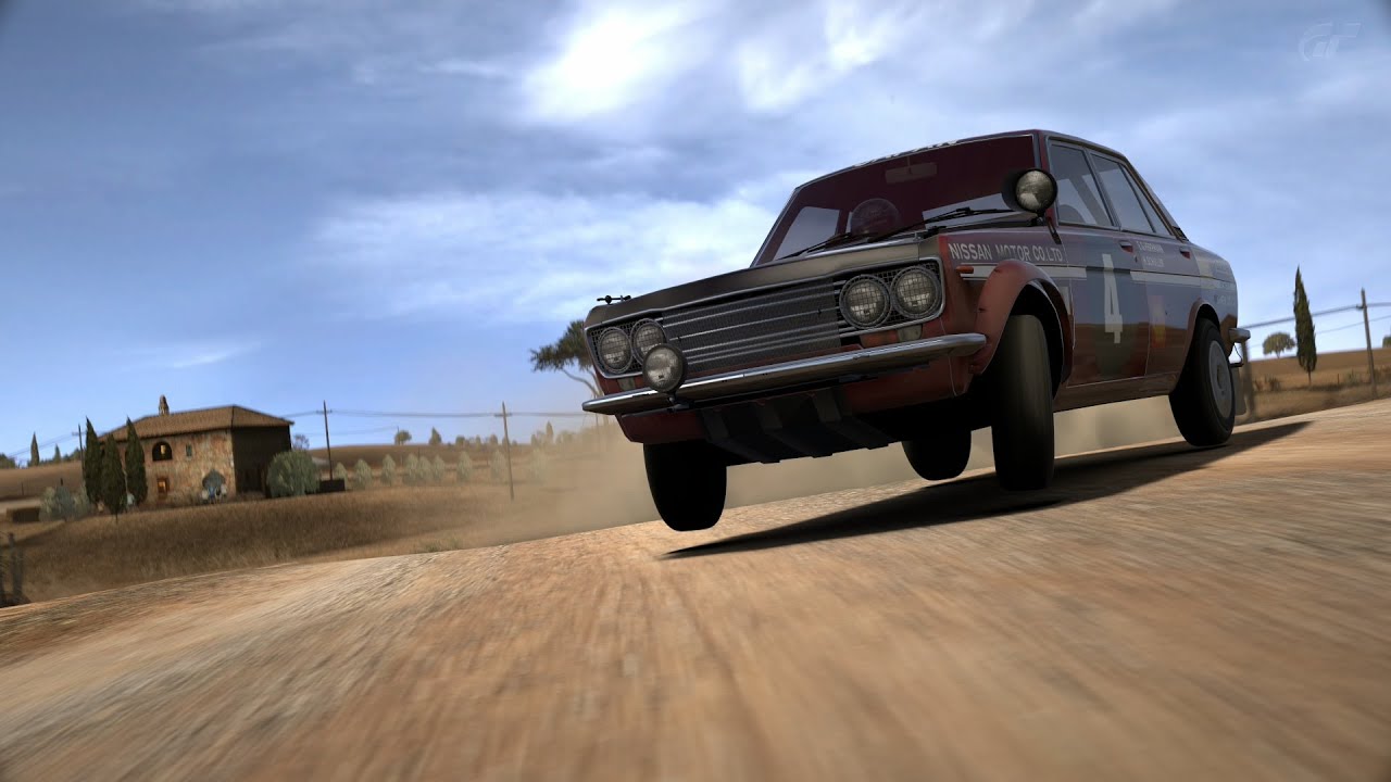 Nissan Bluebird Rally Car 510 '69 GT6 Seasonal Drift - YouTube
