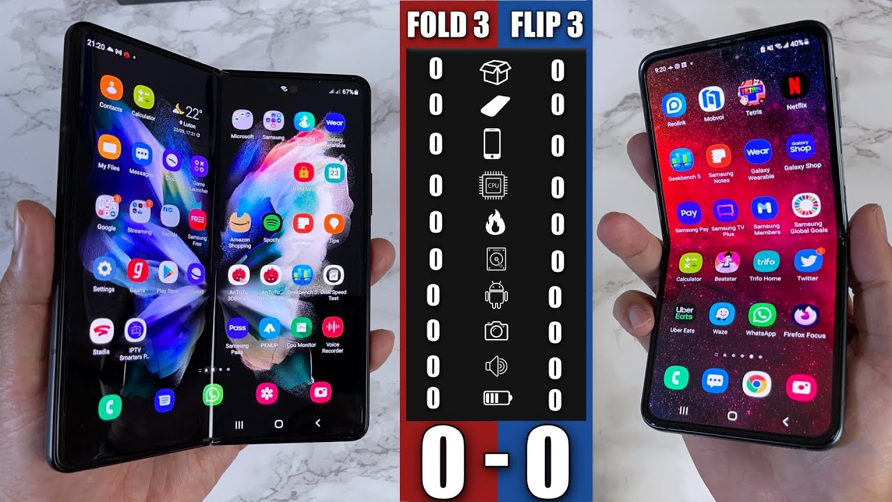 Samsung Galaxy Z Fold 3 vs Z Flip 3 - Ultimate Smartphone Comparison ...
