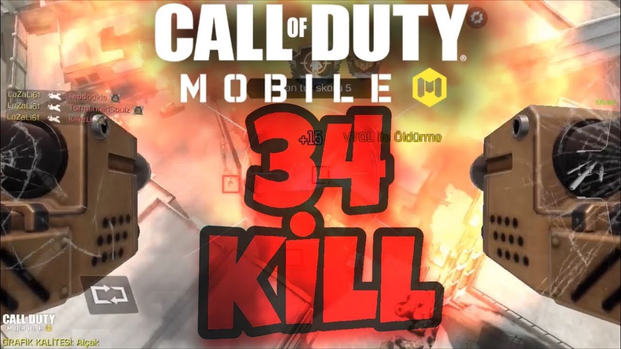 NEW KİLL RECORD 34 KİLL | CALL OF DUTY MOBİLE TAKIMLI ÖLÜM MAÇI - YouTube