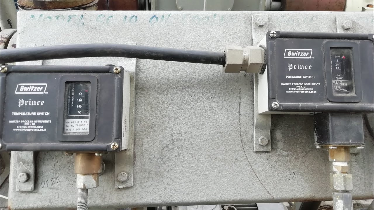 Pressure switch and Temperature switch - YouTube