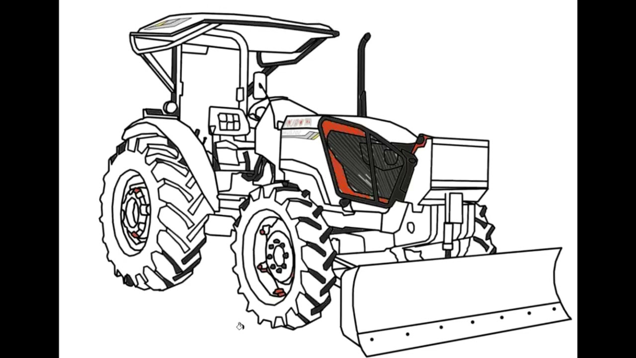 วาดรูปรถไถ่KUBOTA - YouTube