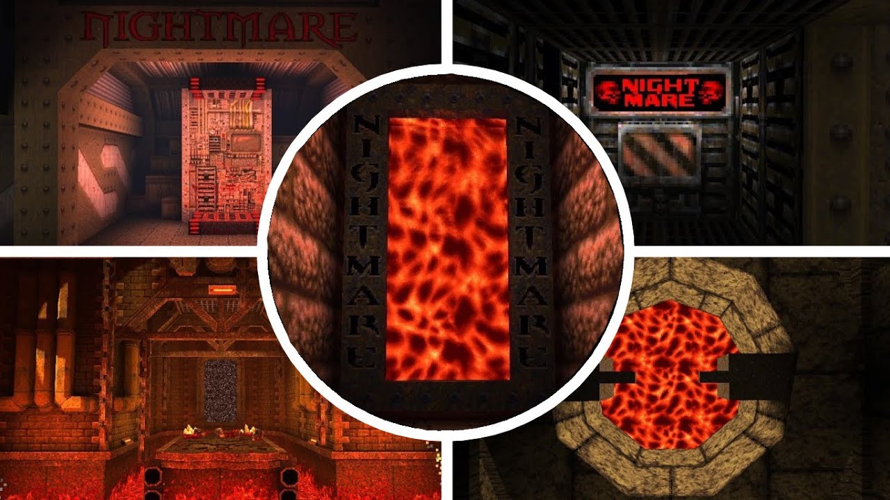 Quake Remastered | All Nightmare Difficulty Entrances (Add-Ons Included ...