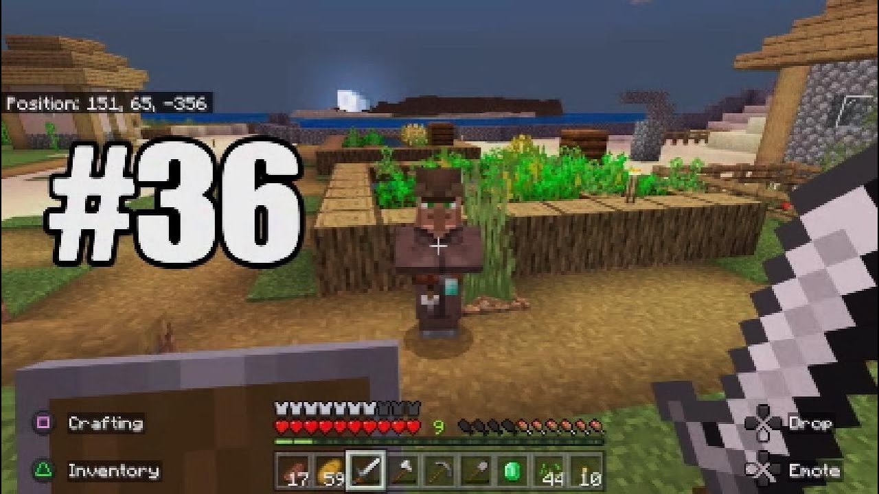 Trading with villagers and other stuff Minecraft survival episode 36 ...