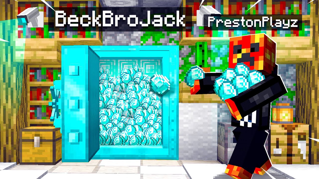 STEALING PRESTON’S DIAMONDS in MINECRAFT! - YouTube