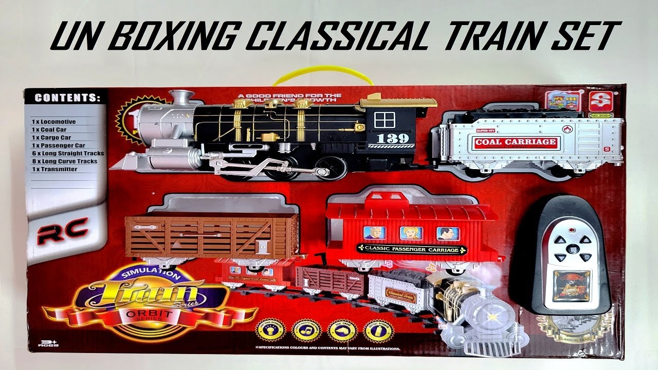 UNBOXING TRAIN SET # TOY TRAIN UNBOXING # CLASSIC TRAIN SETS - YouTube