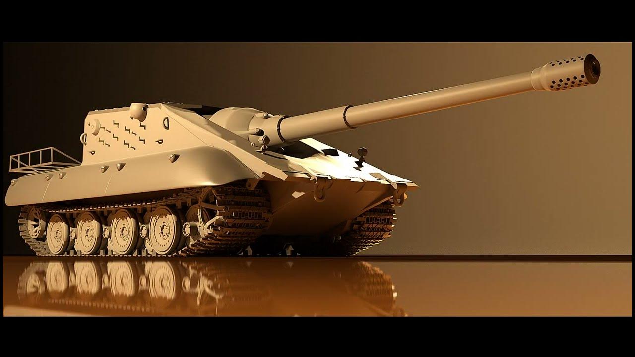 Jagdpanzer E100 Ausf. B - Afrika Korps | Model Presentation | Free model for 3D Printing - YouTube