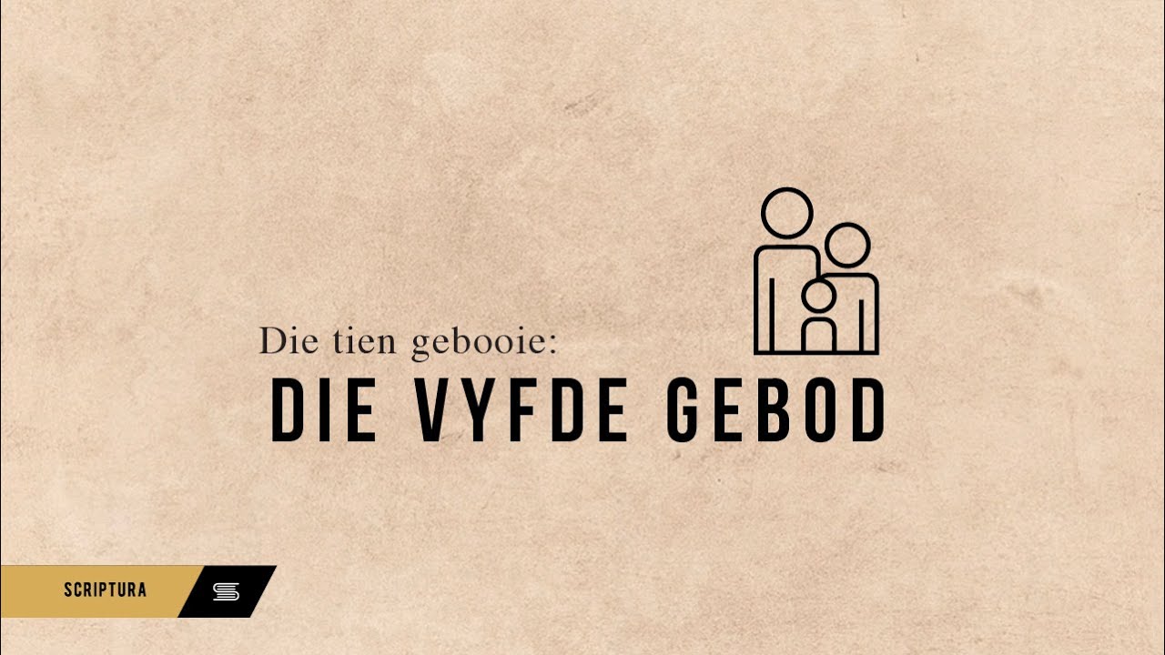 Die Tien Gebooie: Die Vyfde Gebod - YouTube