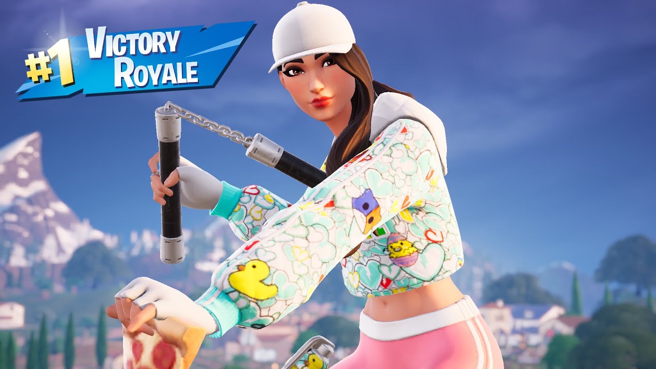 Victoria con la skin RUBI COLORIDA Fortnite - YouTube