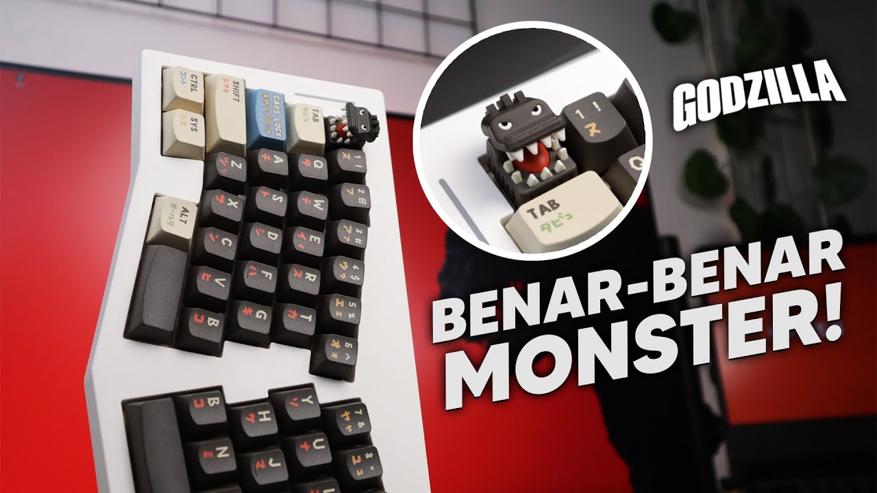 Ini Baru Raja-nya Monster! | Godzilla Black Classic Keycaps by Keytok ...
