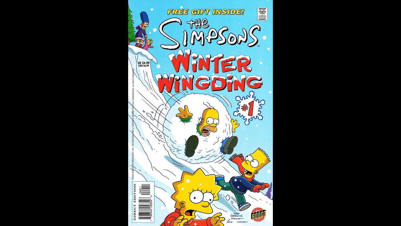 The Simpsons Winter Wingding Comics 01 - YouTube