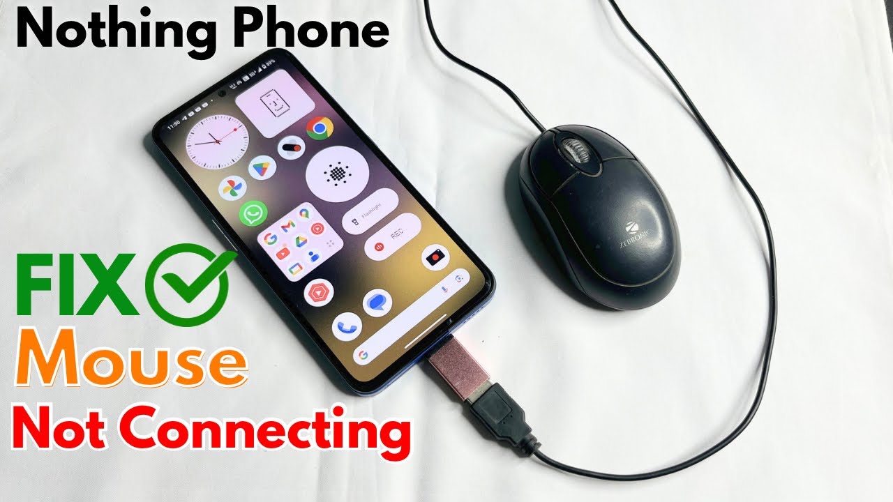🔴Fix - Mouse Not Connecting in Nothing Phone | How To Connect Mouse in ...