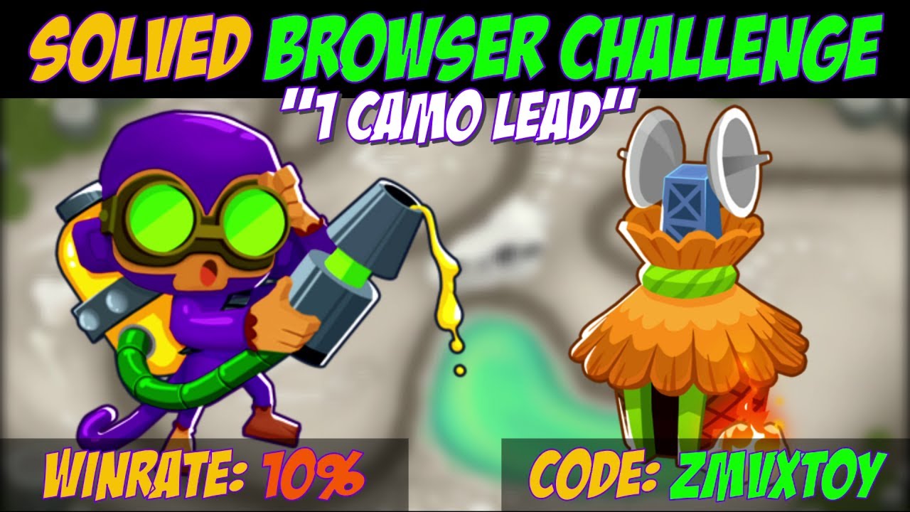 BTD6 Browser Challenge - "1 Camo Lead" - YouTube