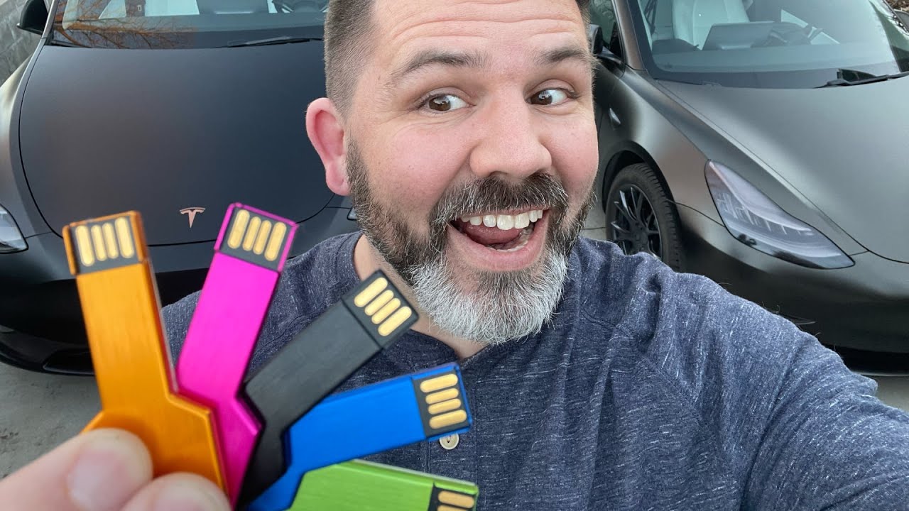 Organize your Tesla light shows with USB keys! - YouTube