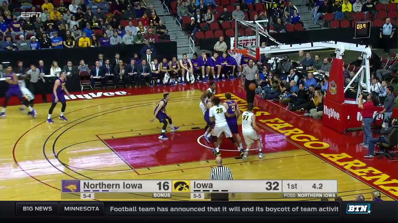 Northern Iowa at Iowa - Men's Basketball Highlights - YouTube