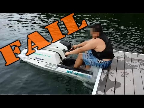 Jet Ski Dock Start Fail - YouTube