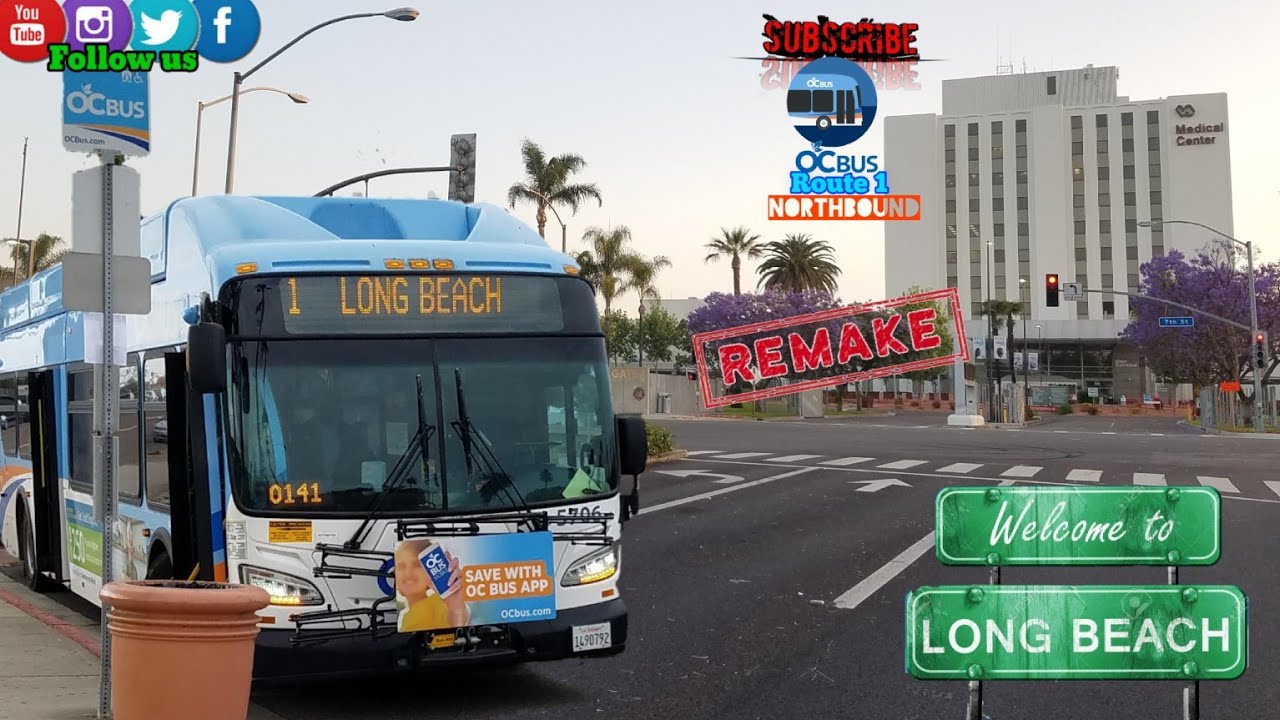 Oc Bus Route #1 San Clemente to Long Beach ( Northbound) "Full Ride ...