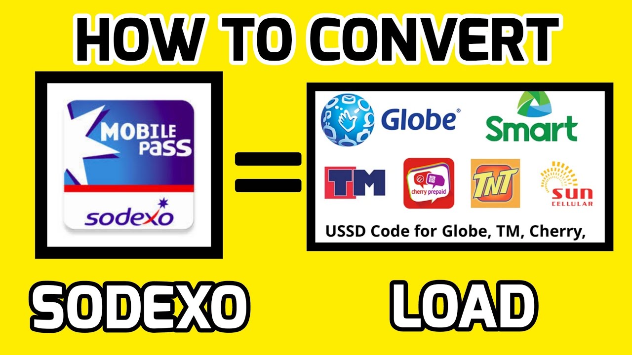 PERASWIPE HOW TO CONVERT SODEXO MOBILE PASS INTO LOAD 2019 - YouTube