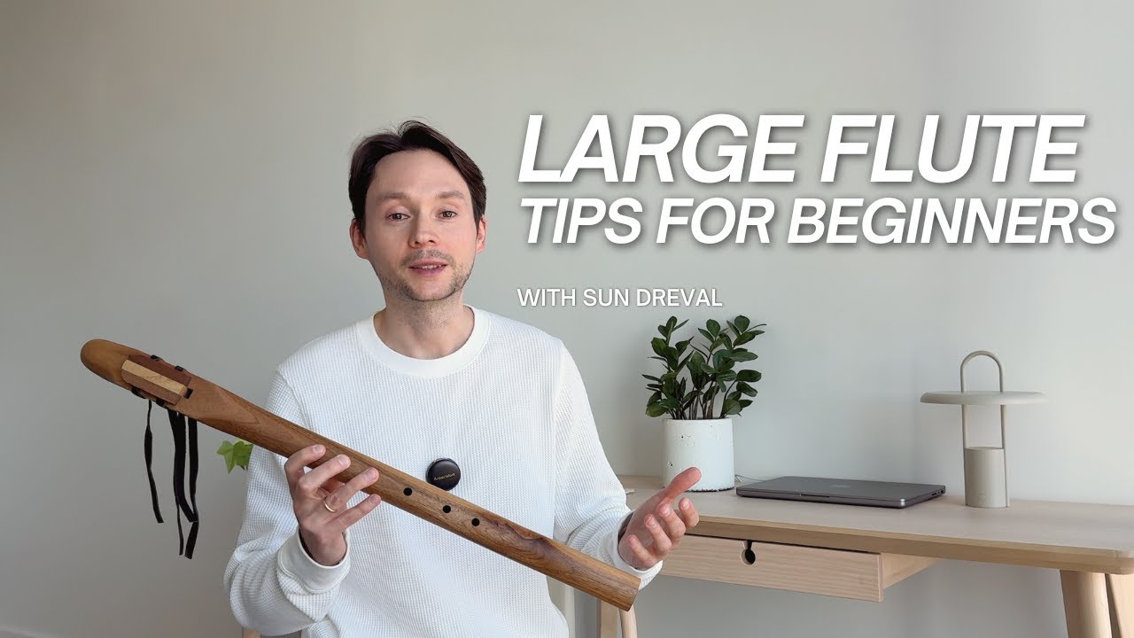 How to Play a LARGE Native Flute (Even with Small Hands) - YouTube