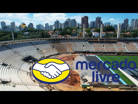 OBRAS ESTÁDIO MERCADO LIVRE ARENA PACAEMBU AGORA COM 1 BILHÃO DE ...