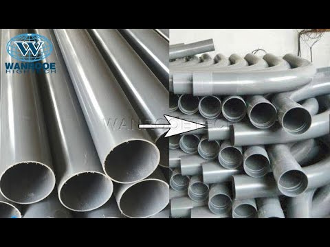 Automatic PVC Pipe Bending Machine Plastic Pipe Flaring Machine - YouTube